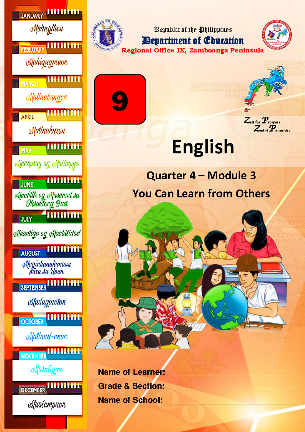 English 9 Q4 W3 Module 3: Learning from Others and Literary Analysis ...