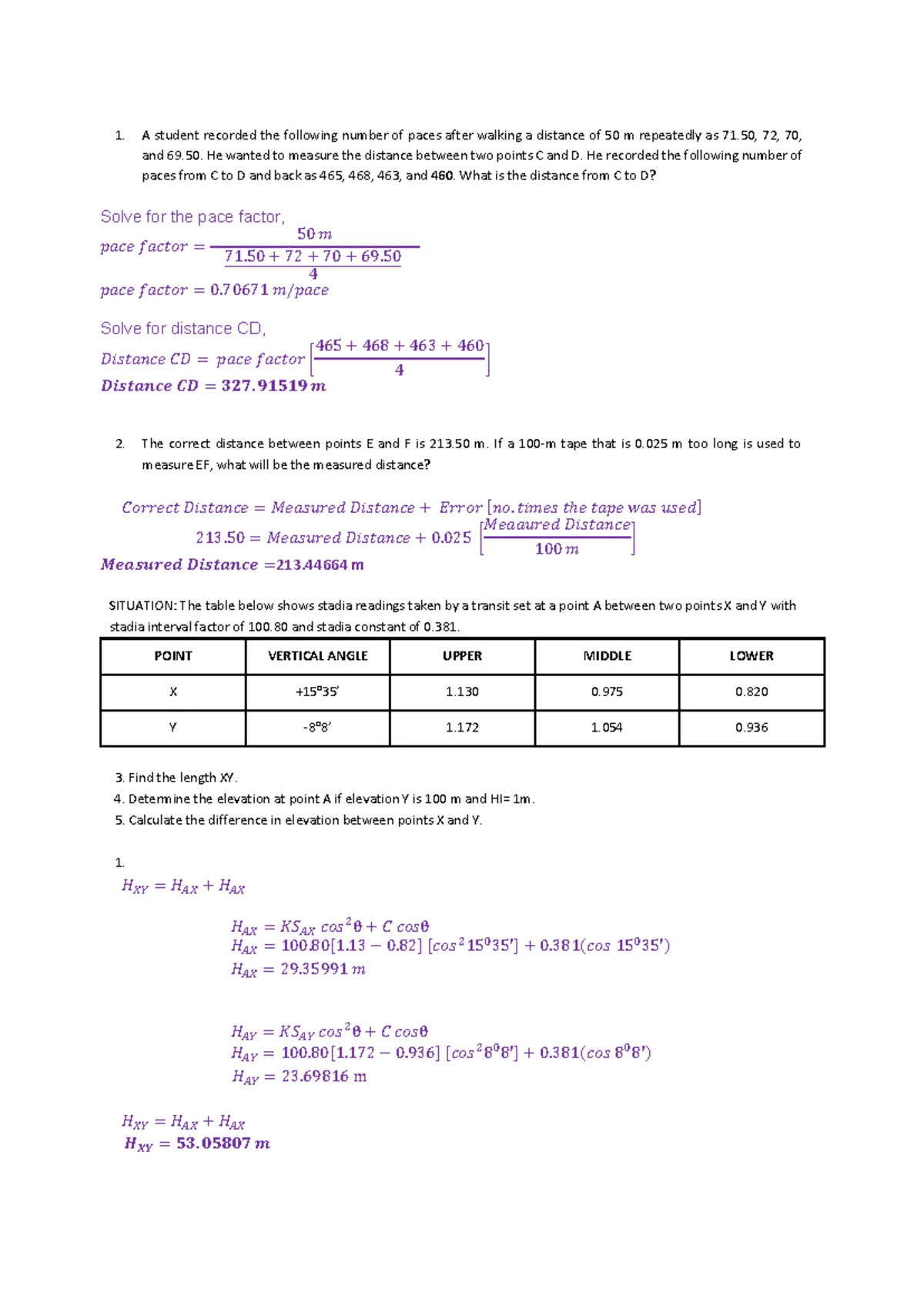 7 AREA by DMD and DPD - Example - Area by Double Meridian Distance (DMD ...