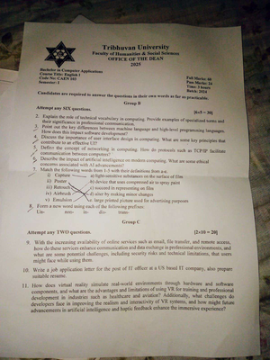 Digital logic question paper 2024 - CACS 105 - Studocu
