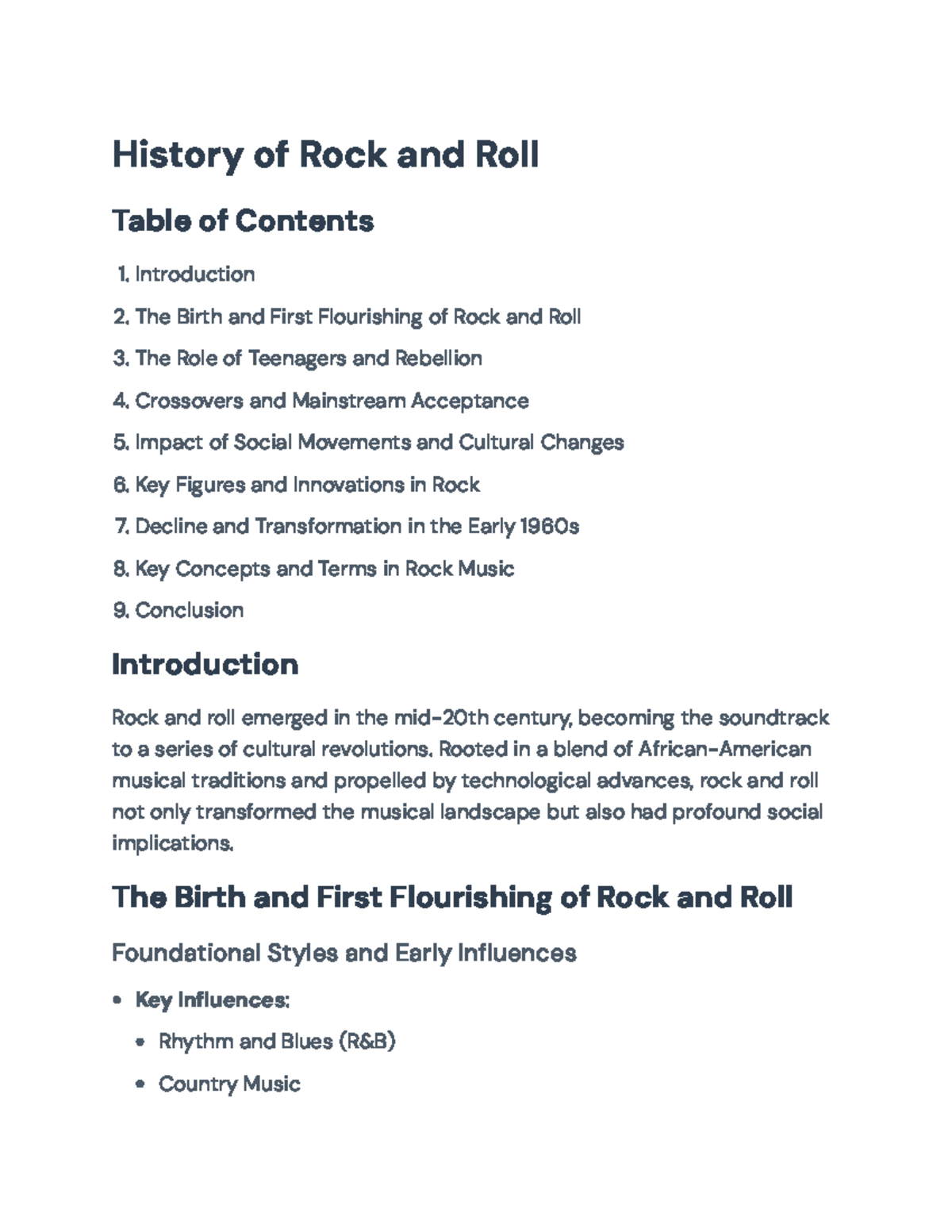 History and Evolution of Rock and Roll: Cultural Impact and Key Figures ...
