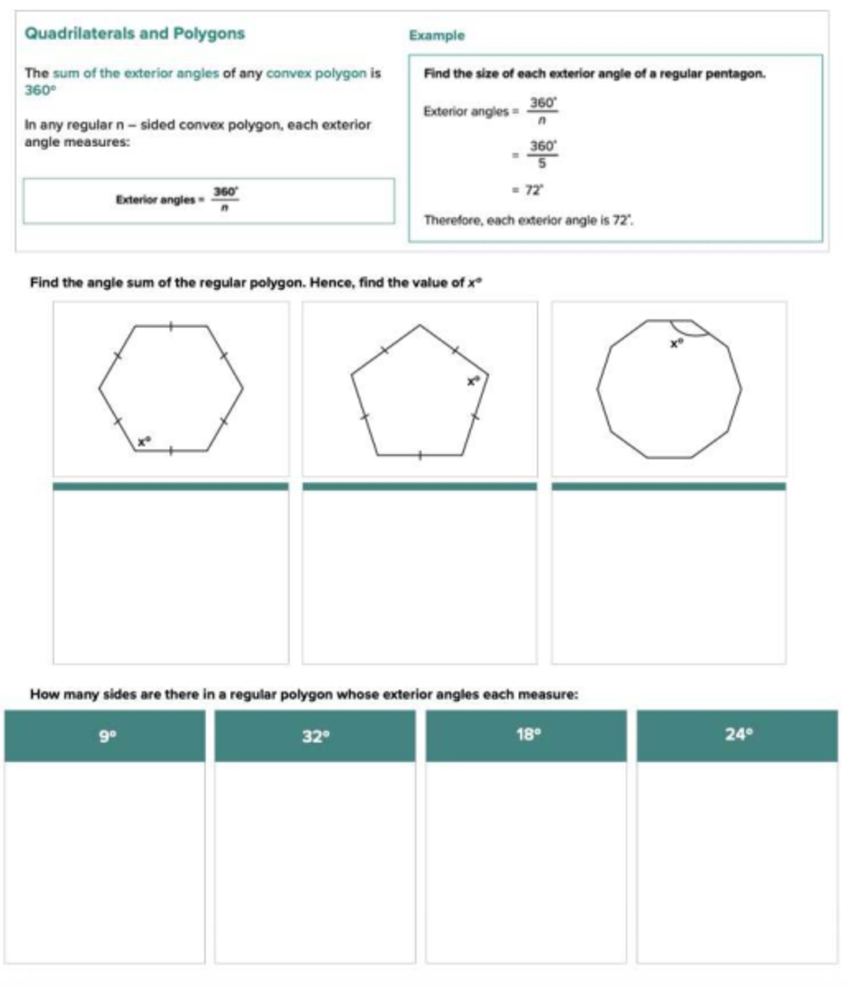 Geometry 6 - Worksheet on Quadrilaterals & Polygons - Studocu