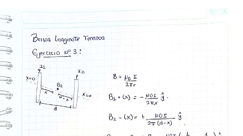 Ejercicio N° 3: Campo Magnético y Ecuaciones de B (Física) - Studocu