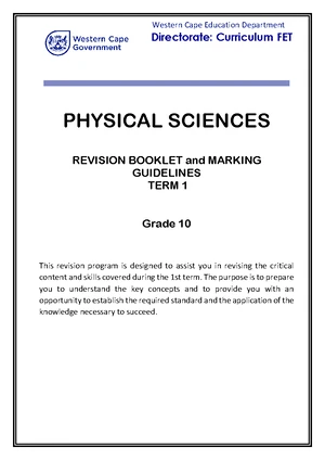 Grade 10 Physical Sciences Learner Booklet T3 - Concepts & Tutorials ...