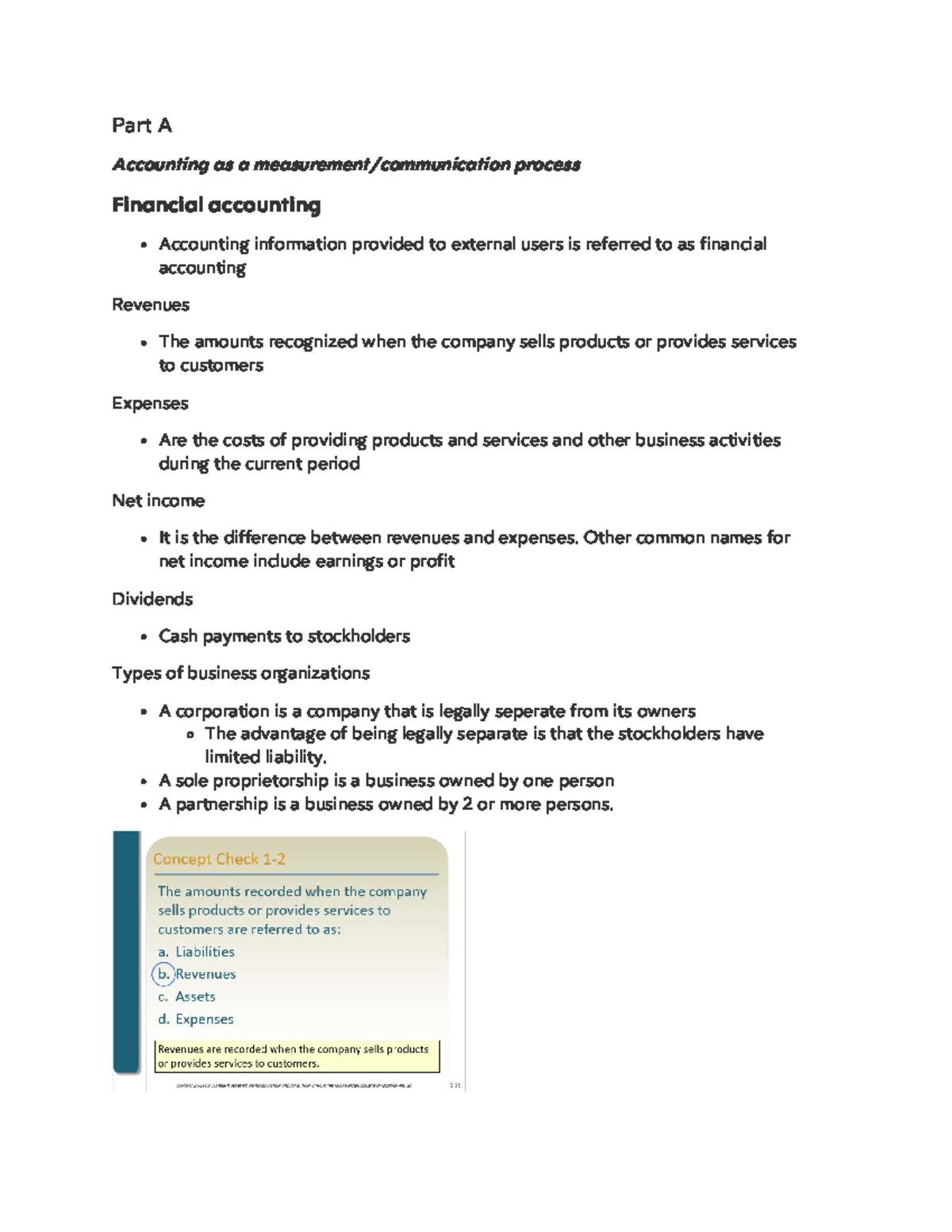 FIN 101: Financial Accounting Overview and Key Concepts - Studocu