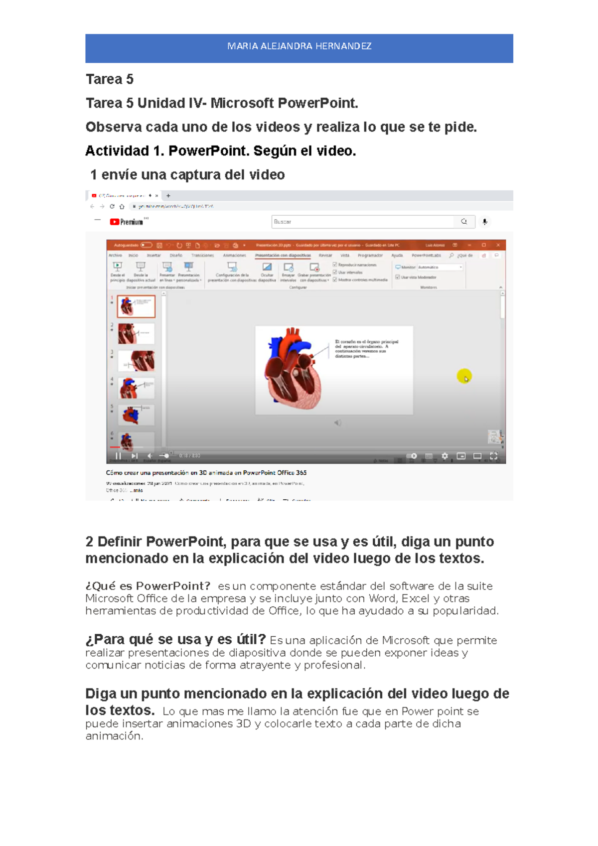 Tarea 5 Unidad IV - Presentación en Microsoft PowerPoint - Studocu