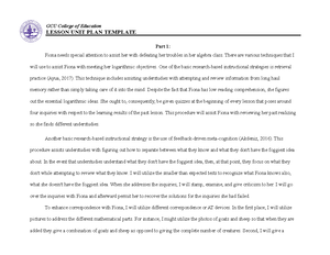 [Solved] Using this lesson how would you use Multiple Means of Expression - Methods of Teaching ...