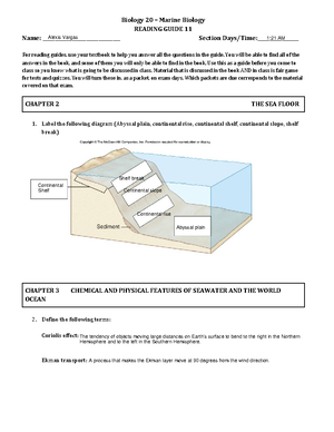 Biology 20 - Marine Biology: Intertidal Zone and Tidal Patterns Guide ...