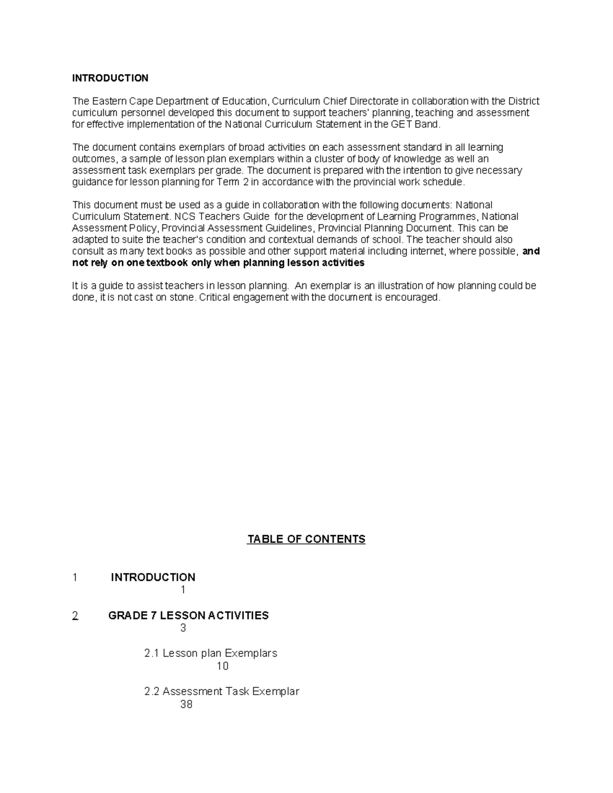 Grade 7 Term 2 Mathematics Lesson Planning Guide - Studocu