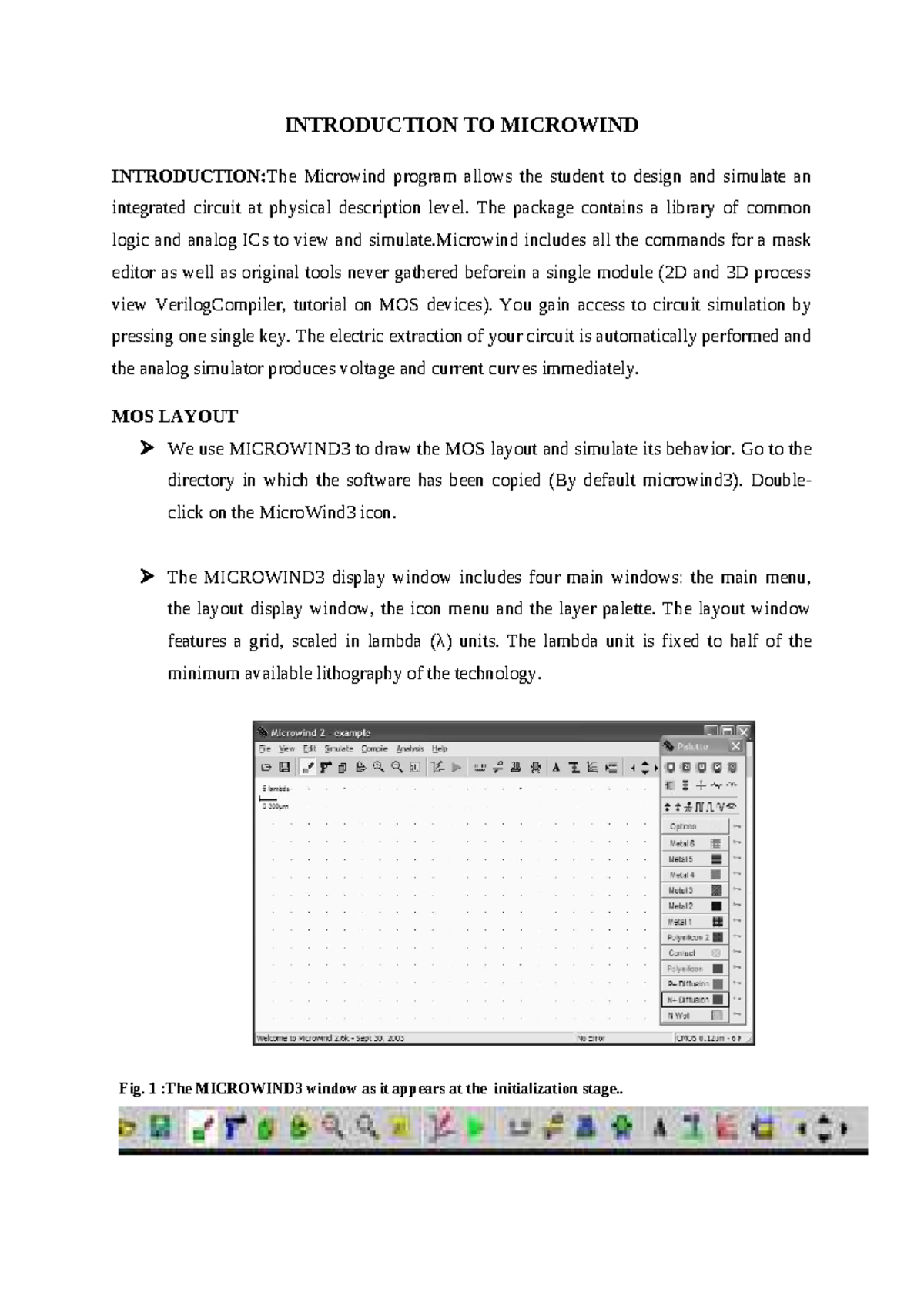 CMOS Analog IC LAB: Microwind Design & Simulation Guide - Studocu
