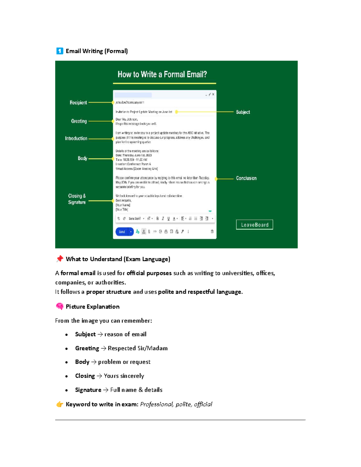 Cs - Email Writing Guide: Formal & Informal Styles - Studocu