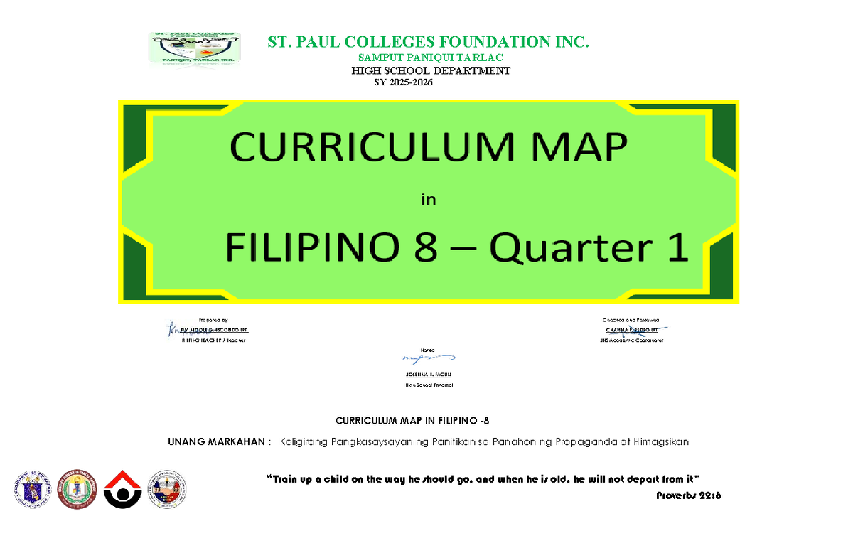CMAP Filipino 7 Q1: Kaligirang Pangkasaysayan ng Panitikan - Studocu