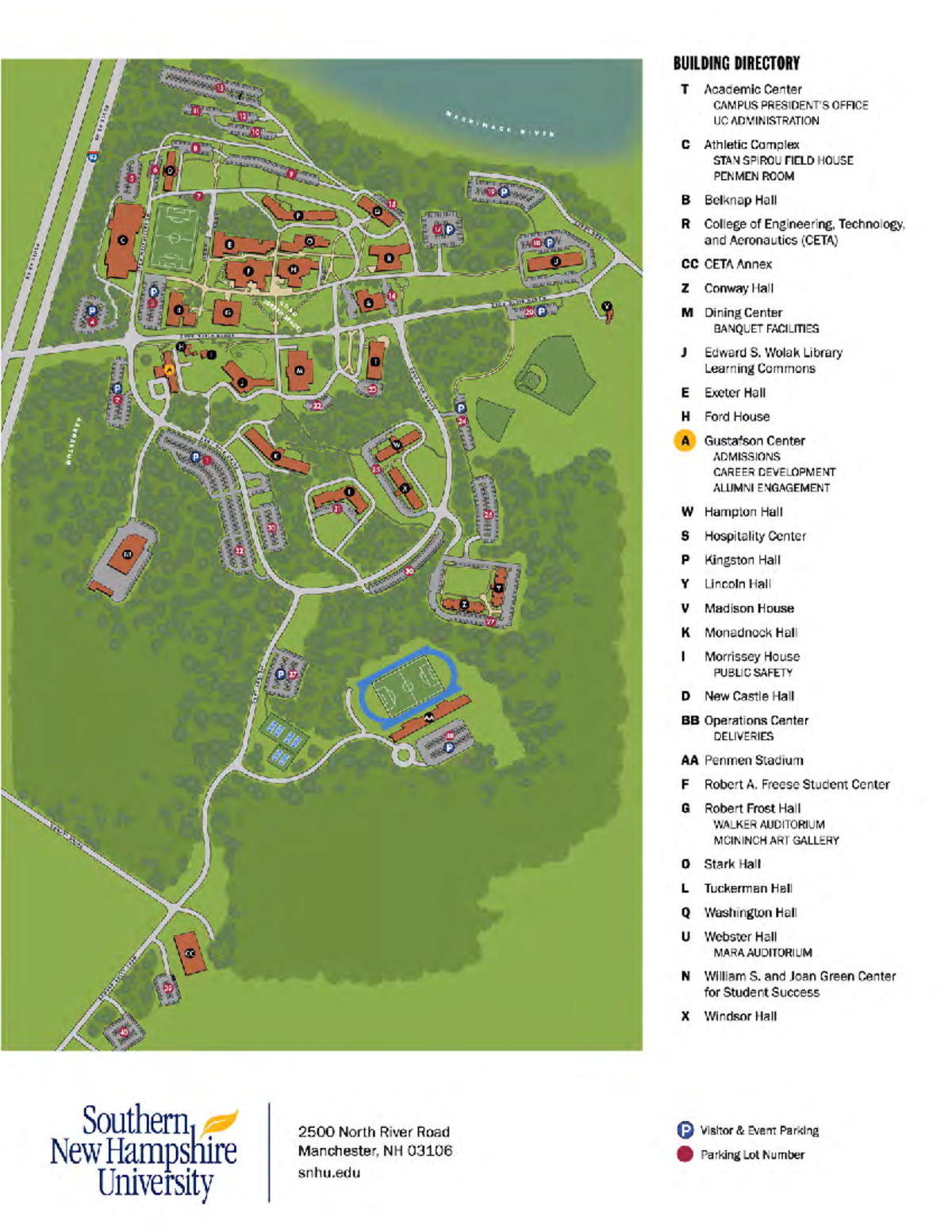 Southern NH University Campus Map and Building Directory - Studocu