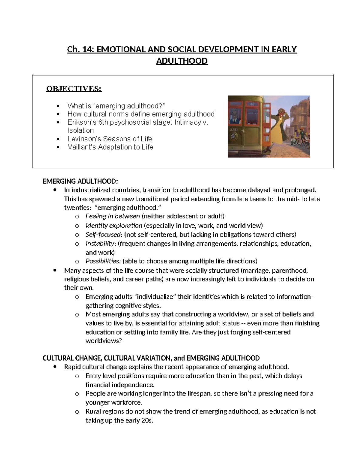 14 socioemo earlyadult - Ch. 14: EMOTIONAL AND SOCIAL DEVELOPMENT IN ...
