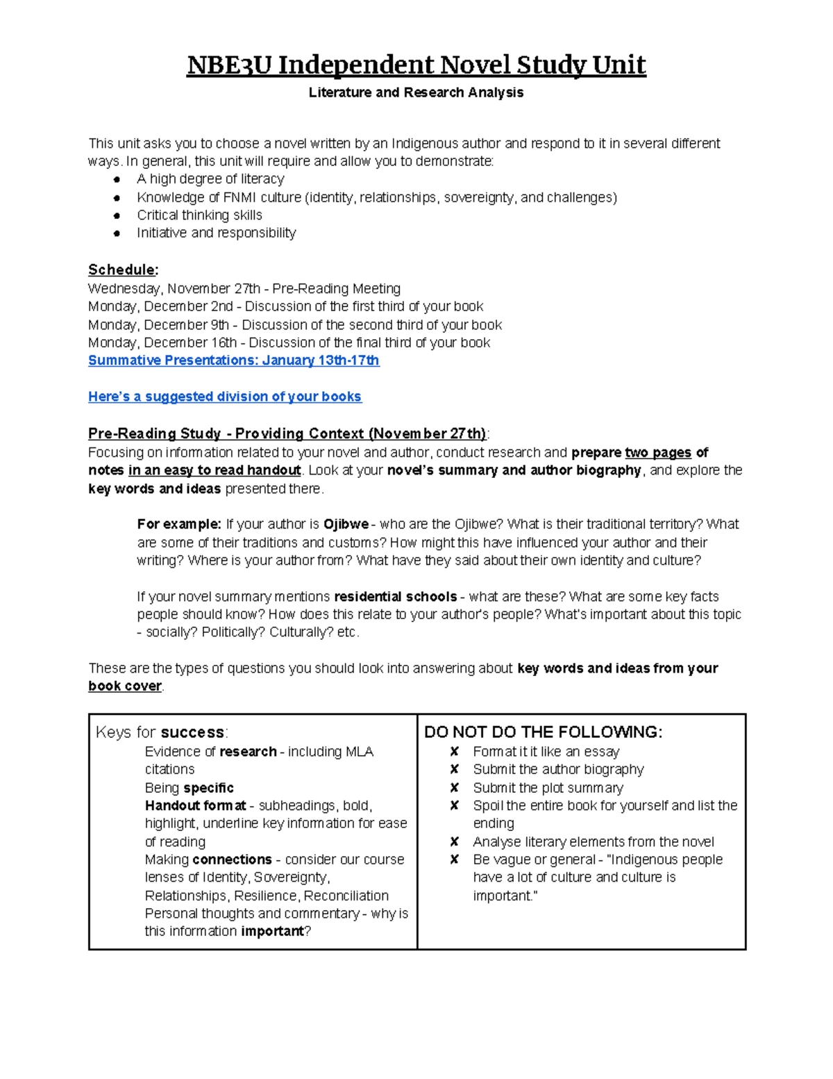 NBE3U Final Exam Essay: Analyzing "I'm Not the Indian You Had in Mind ...