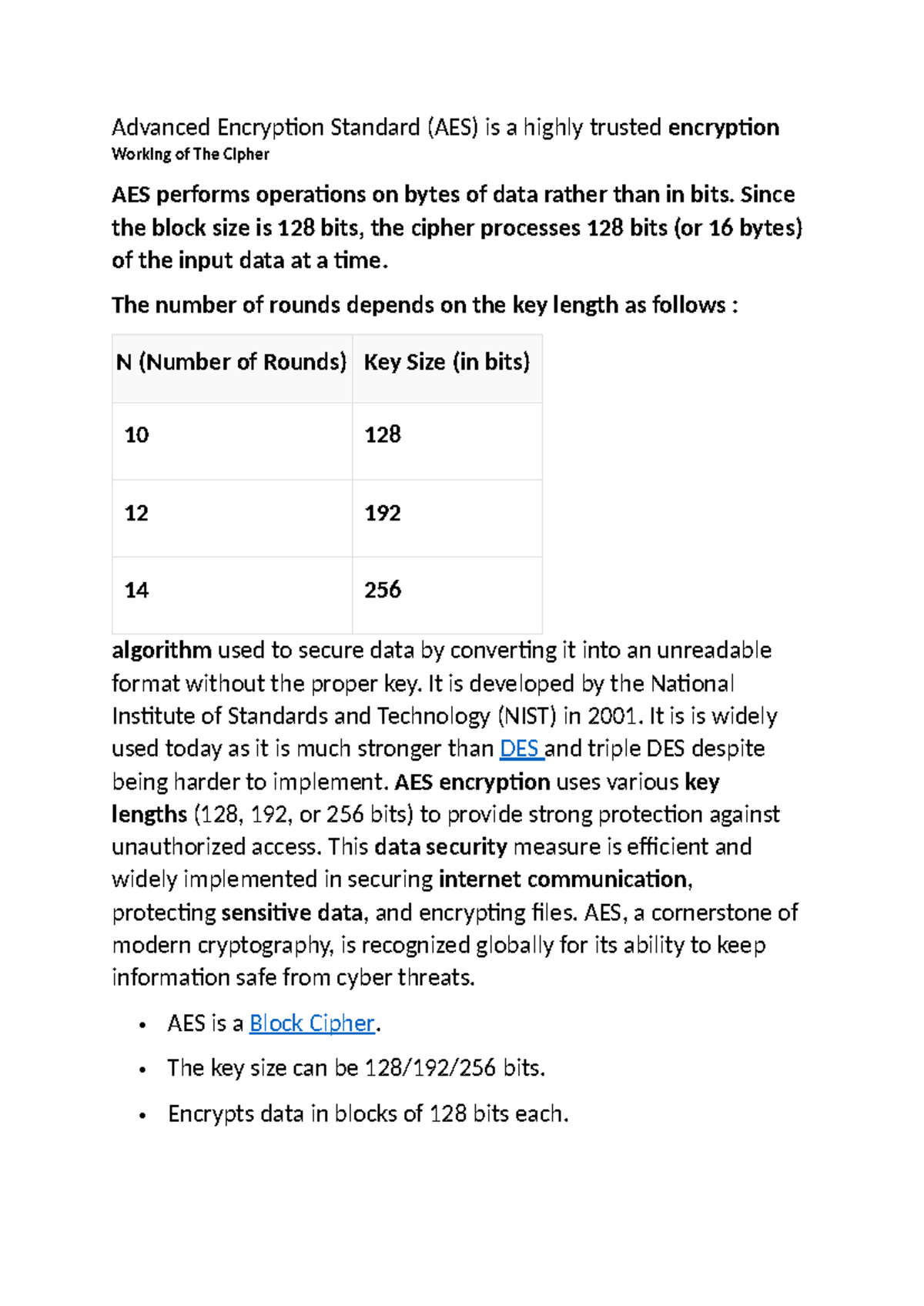 AES Encryption: Understanding the Advanced Encryption Standard (AES ...
