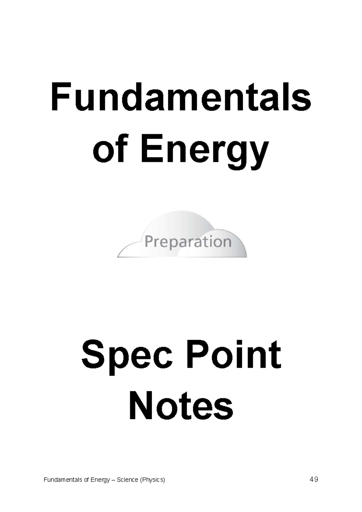 Fundamentals of Energy Science (Physics) Lecture Notes 2019-2020 - Studocu