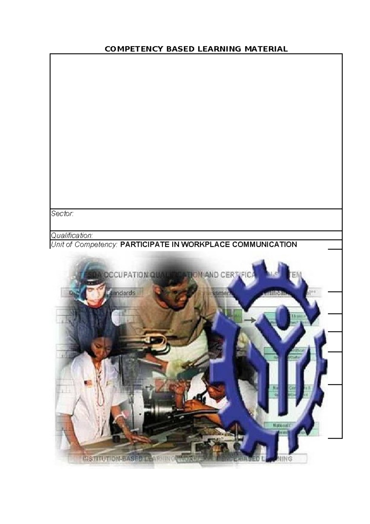 OAP-CBLM: Occupational Health & Safety Procedures Module - Studocu