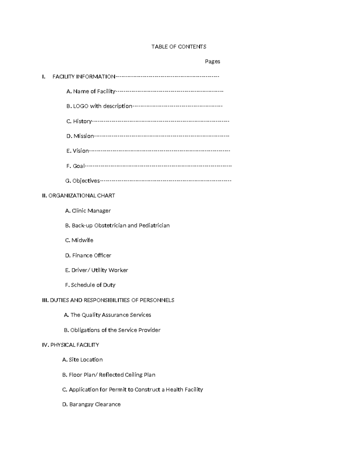 Facility Organizational Chart and Policies Overview - WPS Office - Studocu