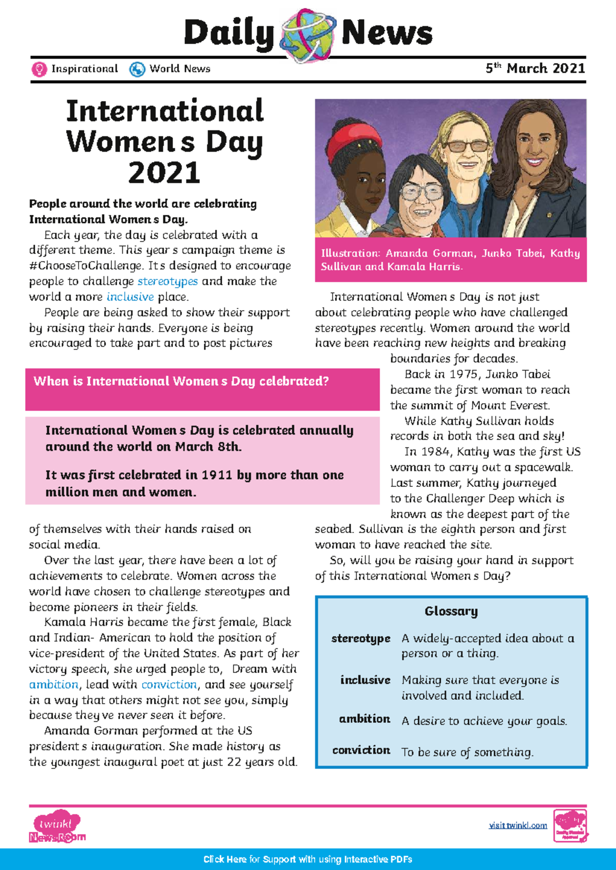 IWD 2021: Celebrating Women Who Challenge Stereotypes - Daily Article ...