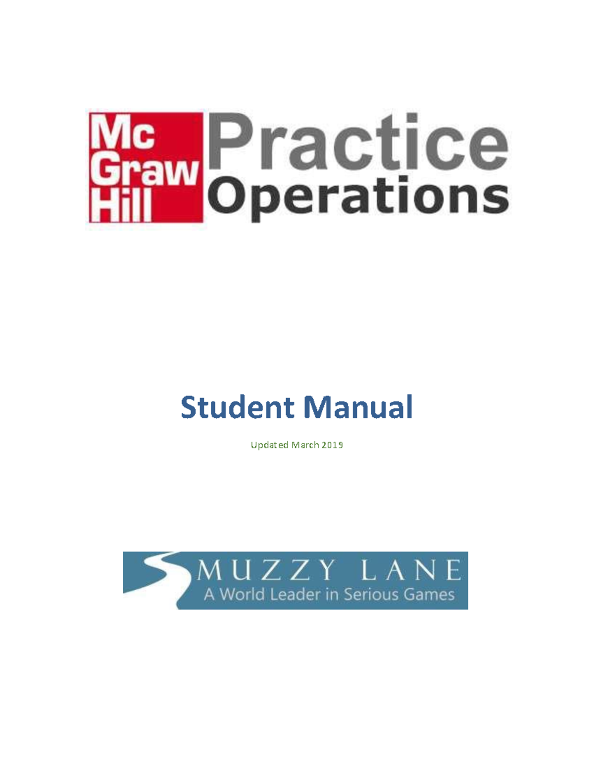 Practice Operations (Course Code) Student Manual: Gameplay & Modules Guide - Studocu