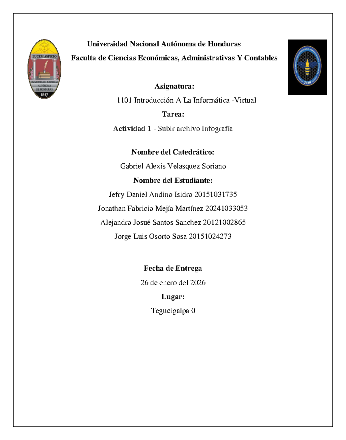 1101 Introducción a la Informática: Actividad 1 - Línea de Tiempo - Studocu