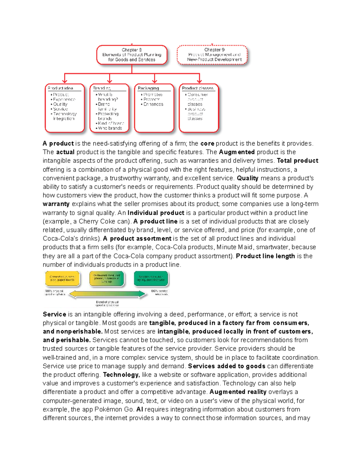 Study Guide: Product Classes & Life Cycle Management (Ch. 8-10) - Studocu