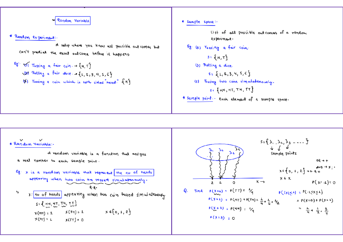 RV - Random Variable Concepts and Examples - Studocu