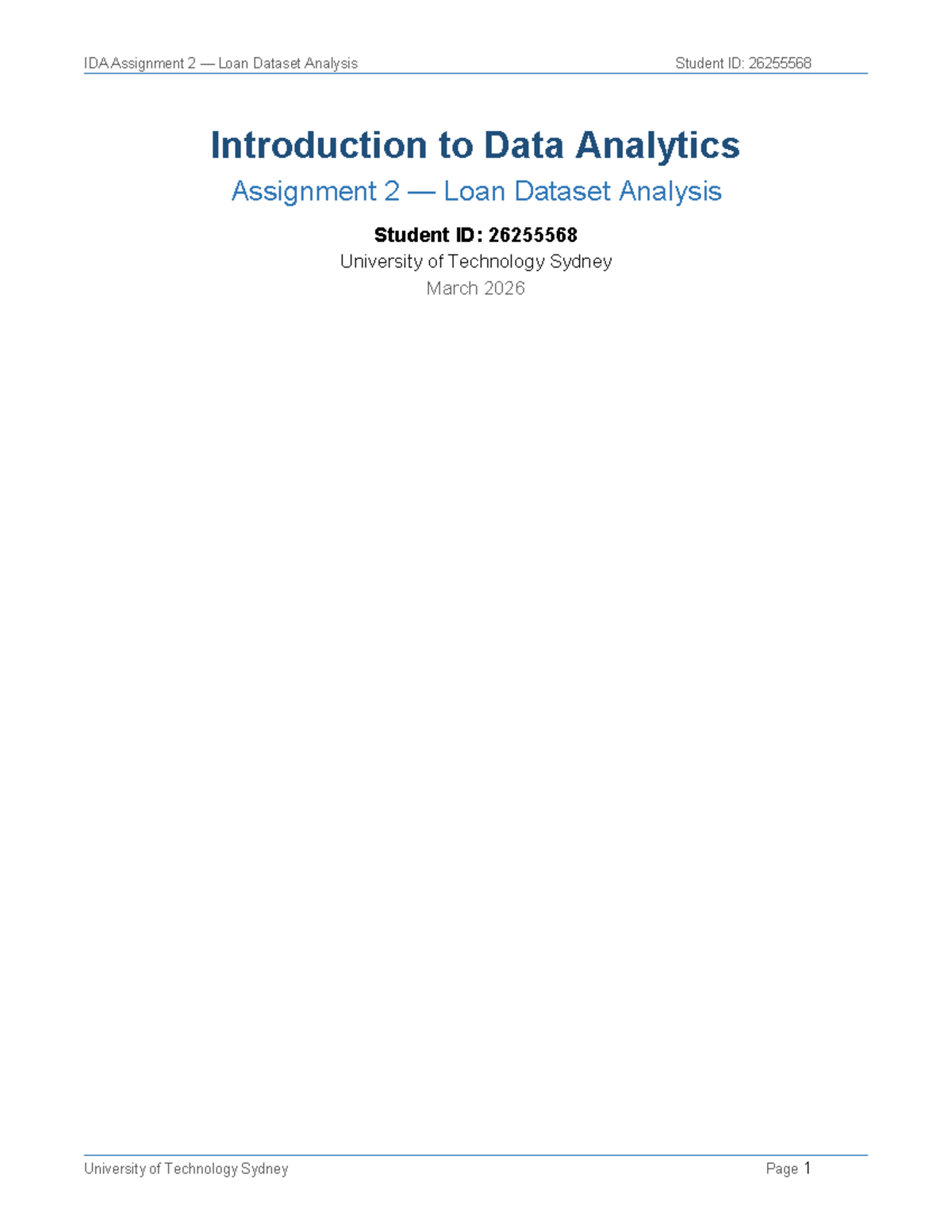 IDA A2 Loan Dataset Analysis: Insights and Recommendations - Studocu