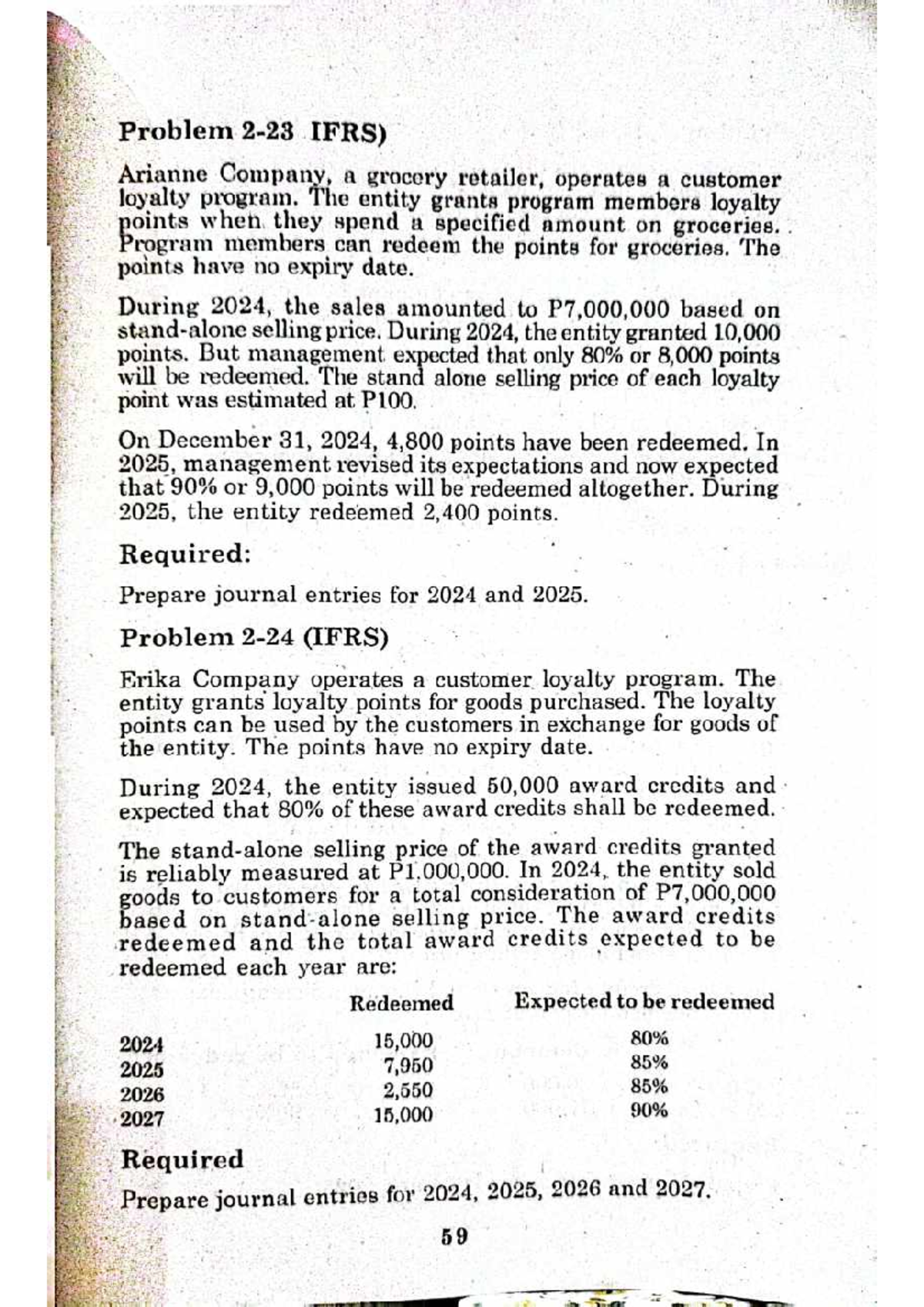 IA2-CH2-Problems - Valix 2024 Intermediate Accounting End Chapter Problems - Studocu