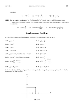 Laplace Table Formula - Differential Equations - CamScanner - Studocu