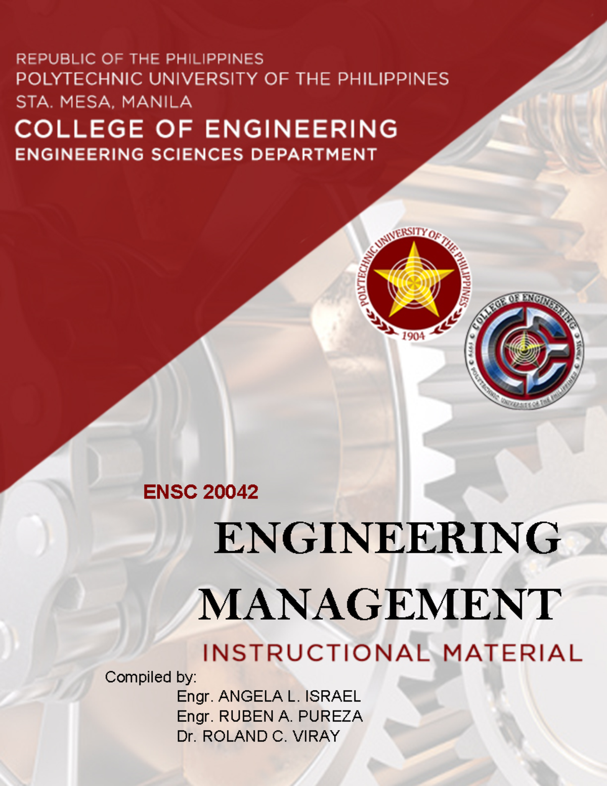 ENSC 024 ENGG Management IM Module 2 - 1 ENSC 20042 ENGINEERING ...
