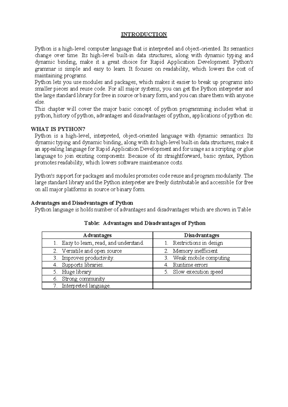 Unit-I: Python Basics - Variables, Data Types, and Control Structures - Studocu