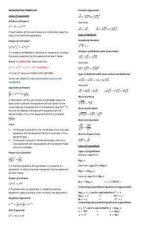 Mathematics-reviewer - MATHEMATICS REVIEWER (LECTURE) Algebra ...