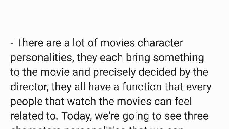 Movies Character Personalities: Analysis & Examples (251205) - Studocu