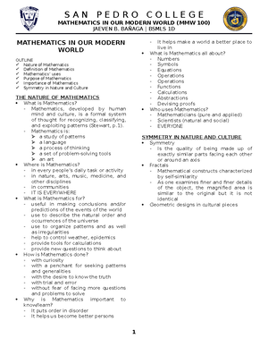 Example of Polya's Method - Mathematics in the Modern World - Studocu