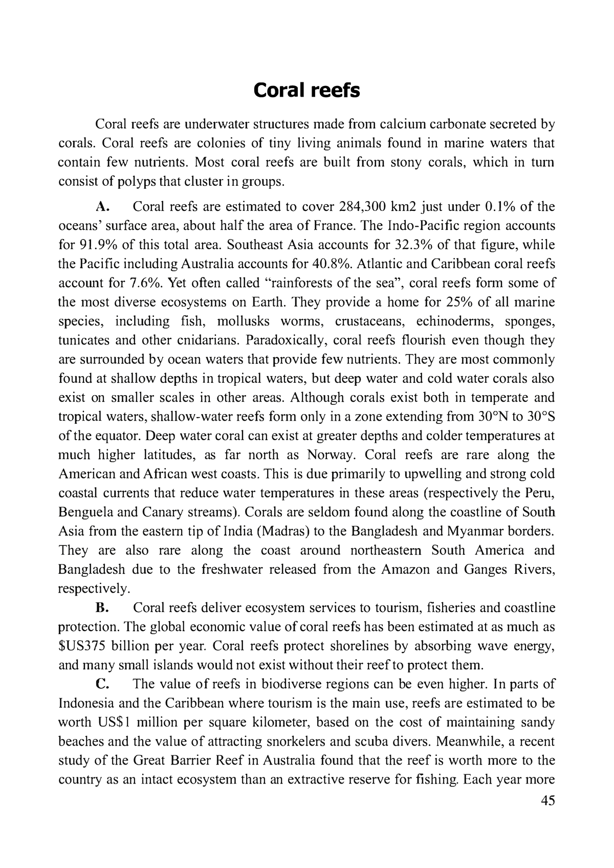 0202 Reading P2 Coral Reefs: Importance, Threats, and Conservation ...