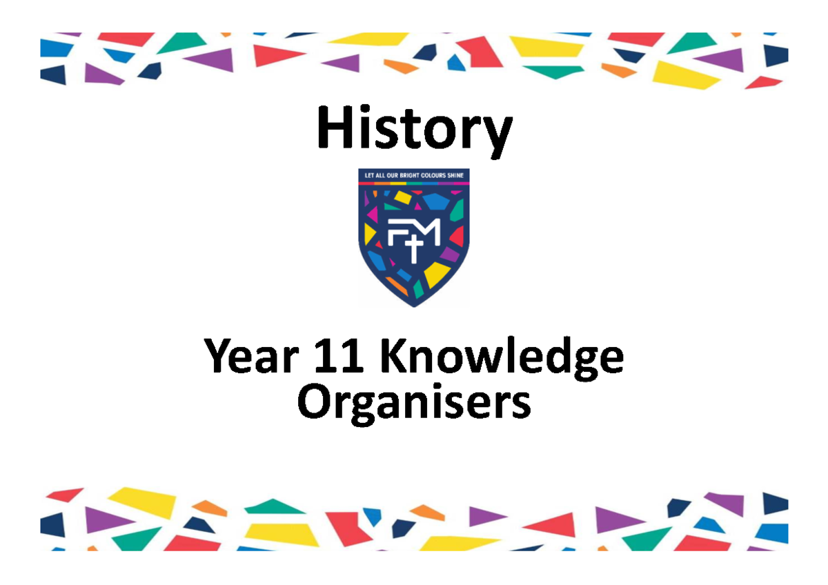 Year 11 History Knowledge Organisers: Medieval to Modern Medicine - Studocu