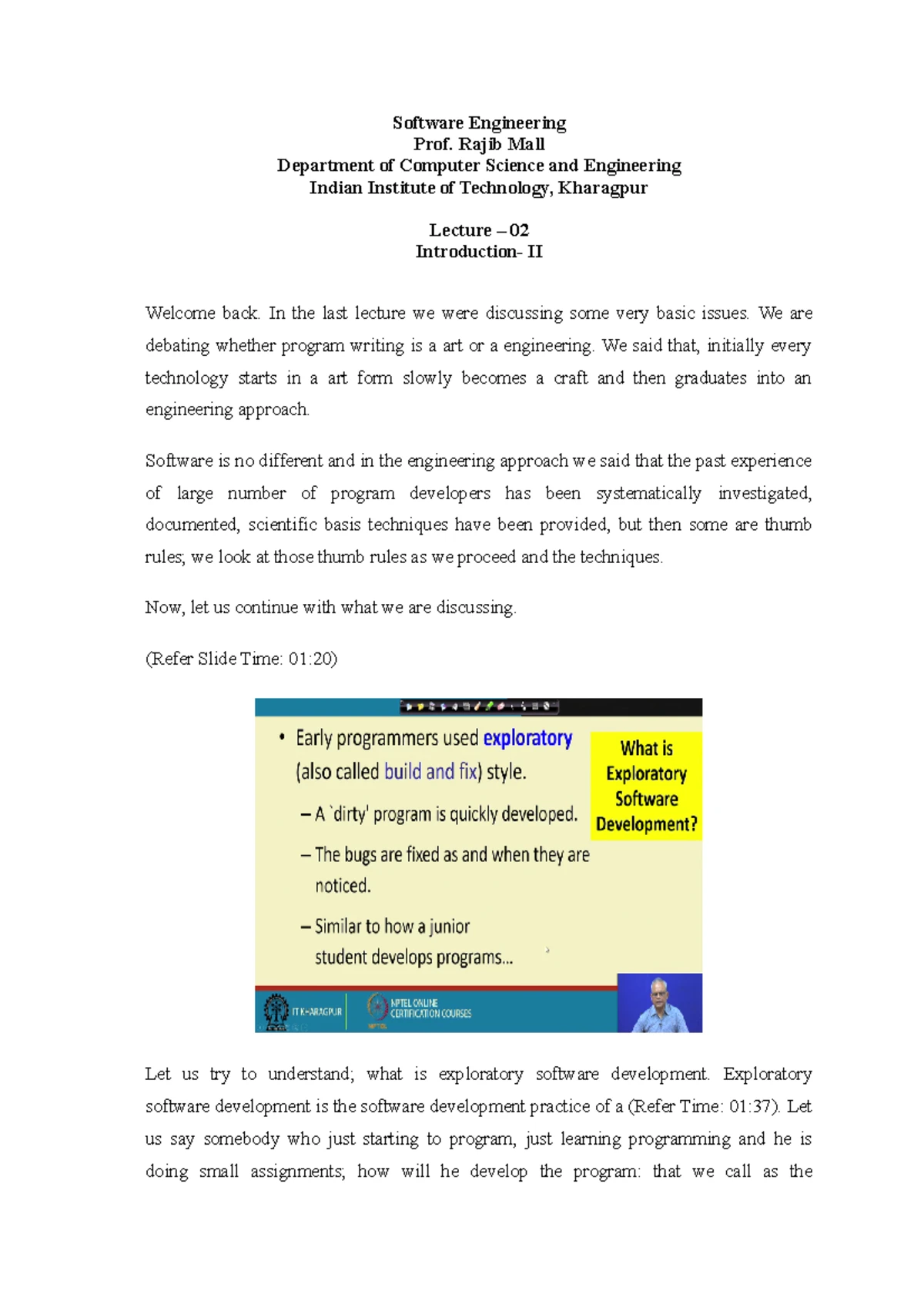 SE Unit-3 PART-2 - Software Engineering [B20CS2102] Unit-III: Part- 1 ...