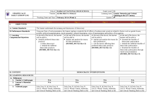 Constructivist Designed Lesson Plan Template - NAME: - Studocu