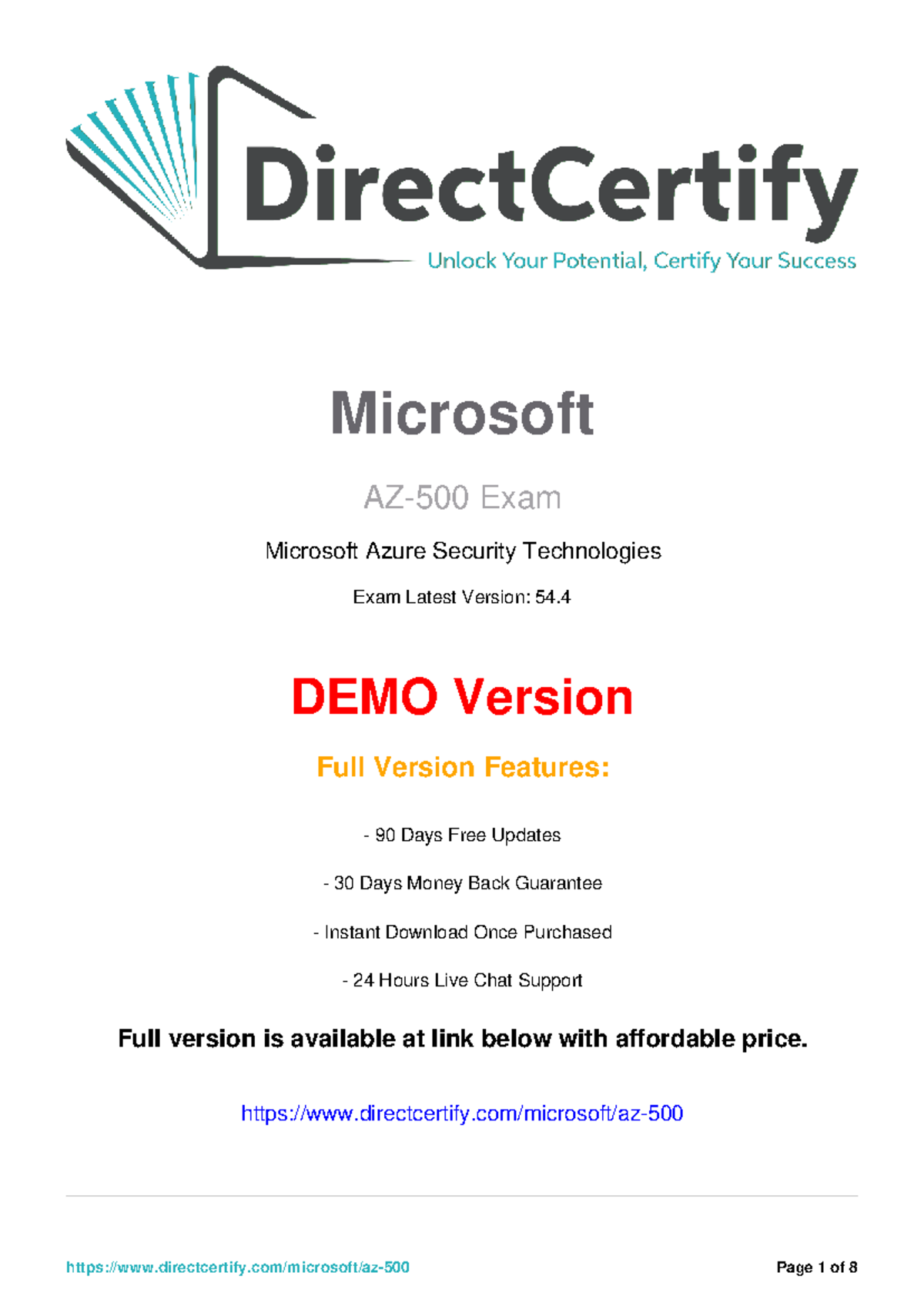 AZ-500 Microsoft Azure Security Technologies Exam Q&A Guide - Studocu