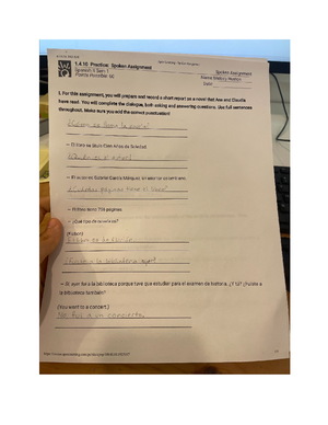 Sp2 Final Exam Study Guide - 1-Nombre Fecha Final Exam Study Guide ...