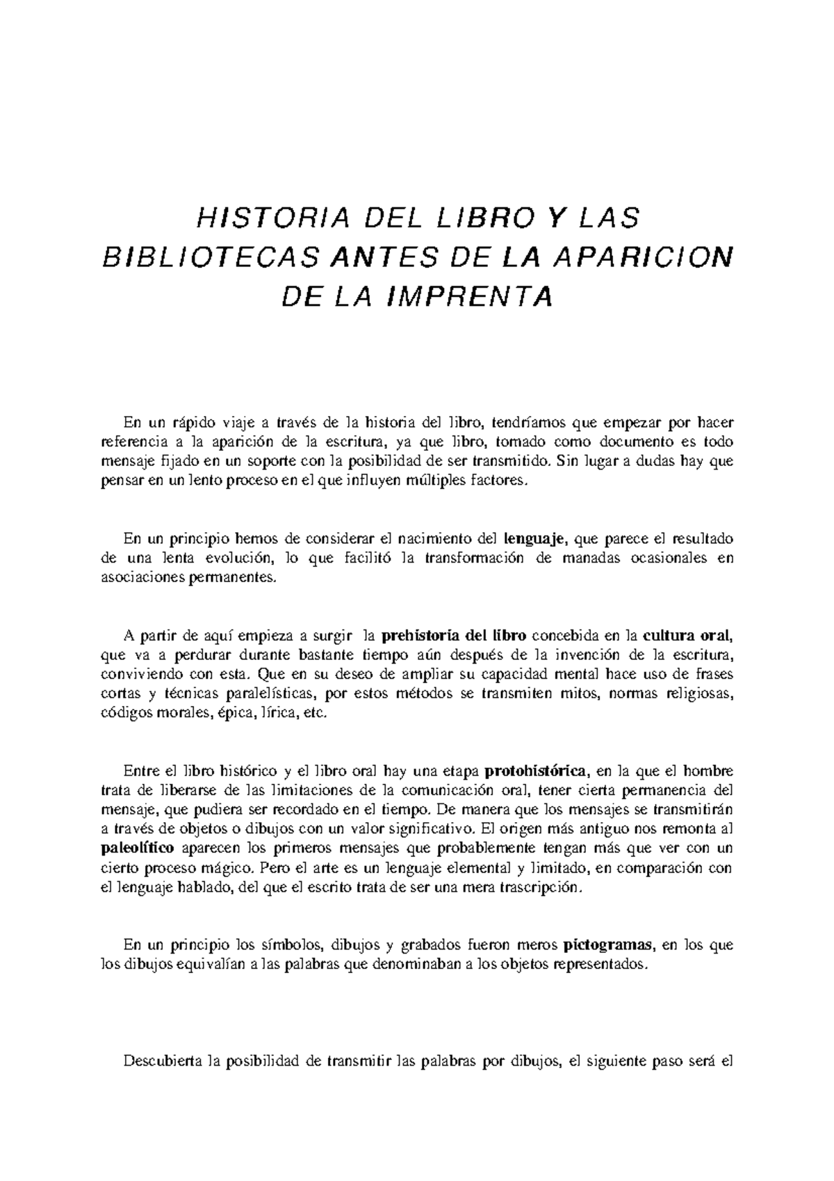 Historia DEL Libro Y LAS Bibliotecas Antes DE LA Aparicion $ - HISTORIA ...
