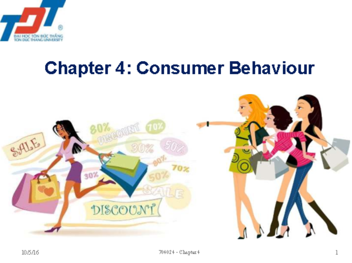Chapter 4: Consumer Behavior Insights - 704024 Analysis and Factors ...