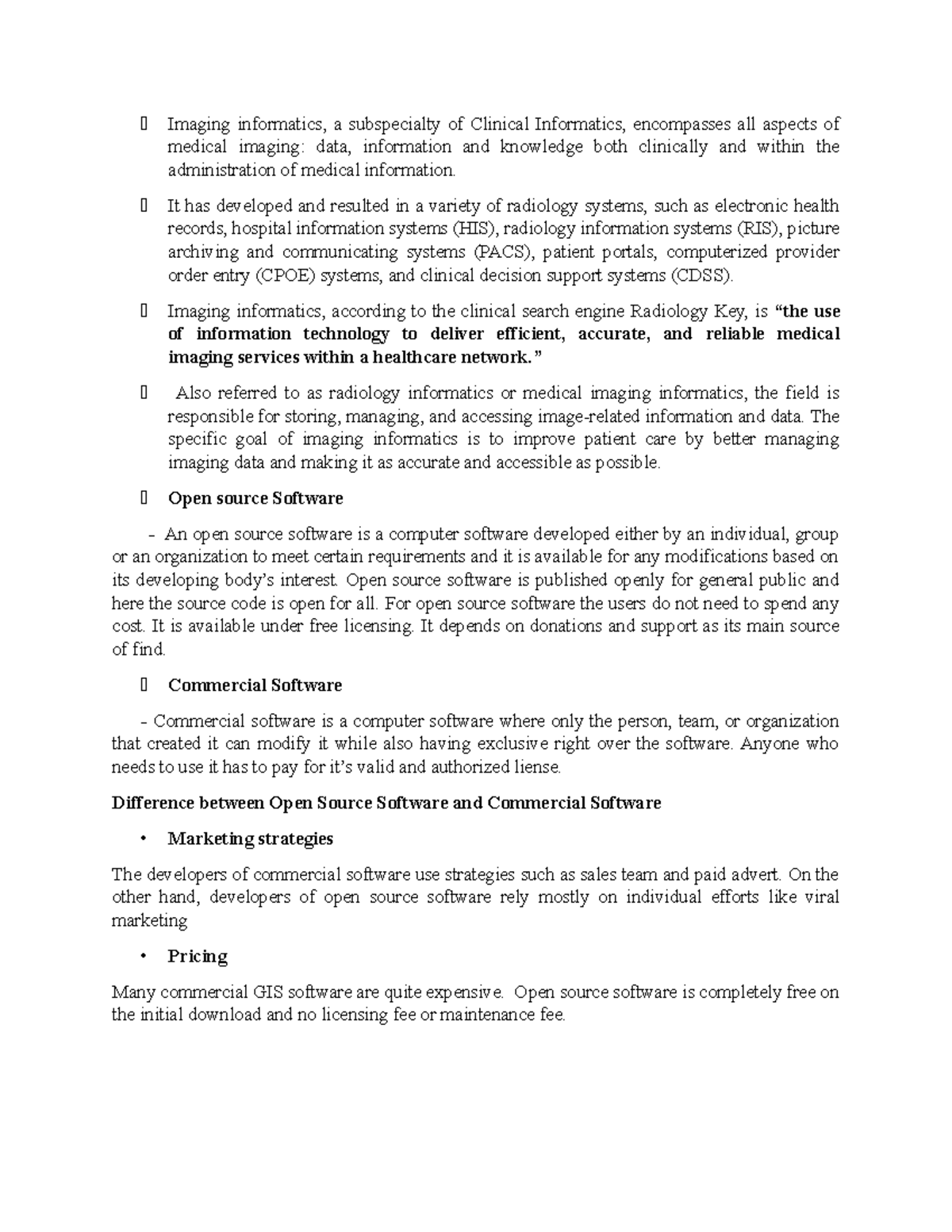 Imaging-Science-Review: A Comprehensive Overview of Imaging Informatics ...