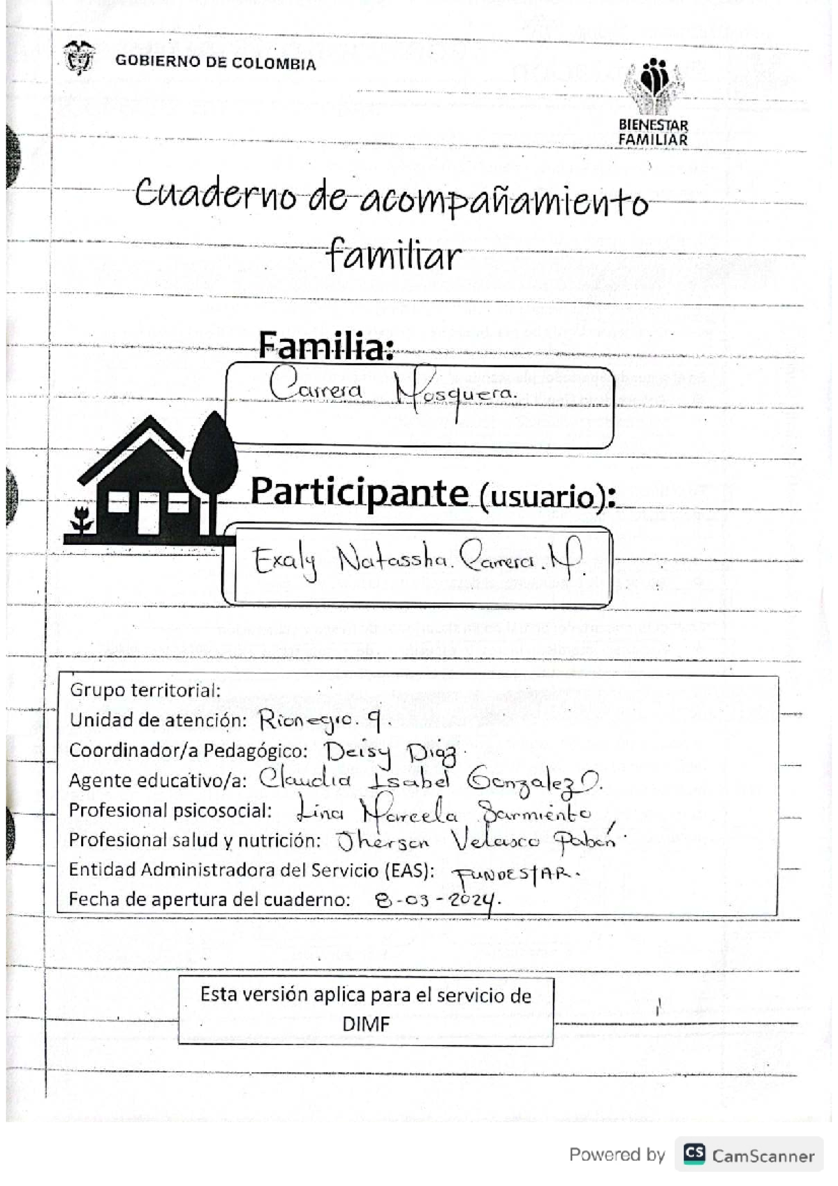 Cuaderno de Acompañamiento Familiar - Exaly Natassha (GOBIERNO DE COLOMBIA) - Studocu