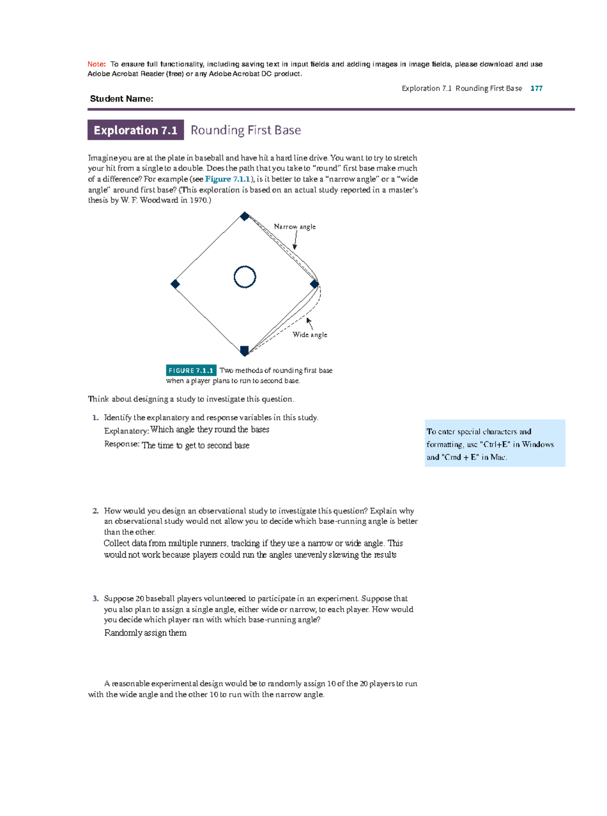 C07 Exploration 7.1: Rounding First Base Interactive Workbook - Studocu