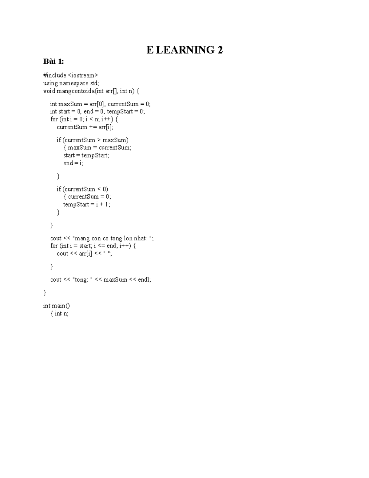 Bài Tập Lập Trình E-Learning 2 - 123 - Studocu
