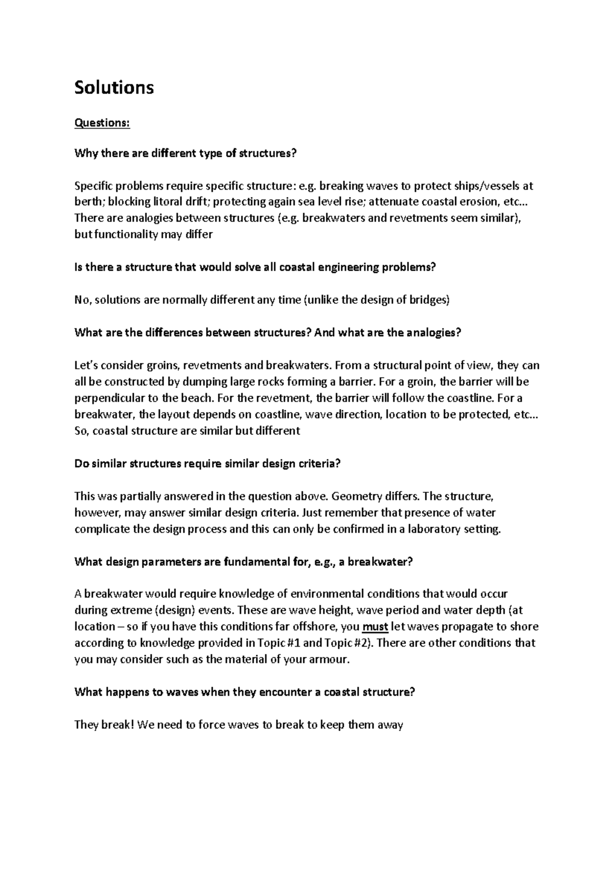 Solutions topic 11 - solution t11 - Solutions Questions: Why there are ...