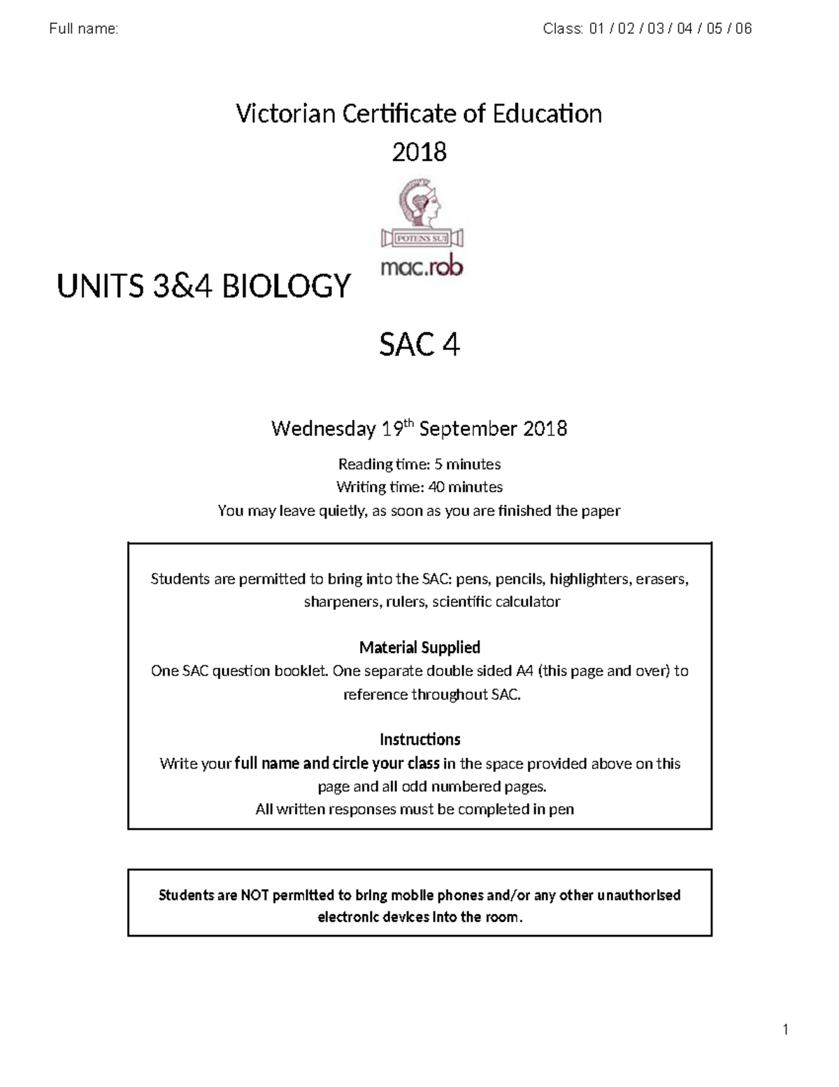 Practice SAC for VCE Biology U3&4: Genetically Modified Black Roses ...