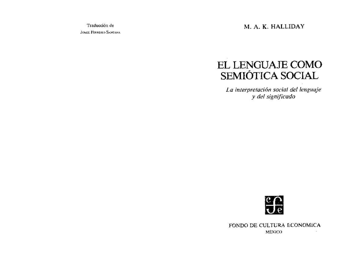 Halliday's Socio-Semantics in Text Analysis and Application - Studocu